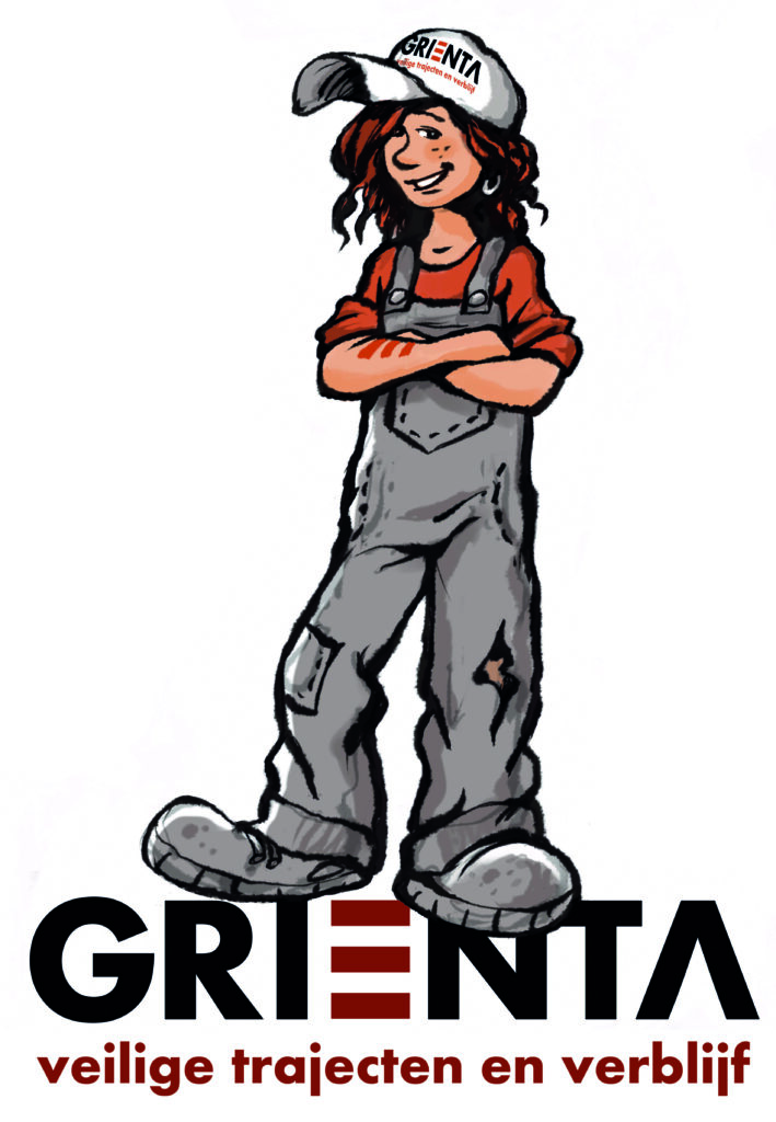 Naam, logo en mascotte – Grienta